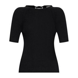 Tory Burch Top mit R&uuml;ckenbindung - - Tops - Damen - Schwarzk - S