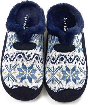 Garzón Chaussures maison pour femme, bleu marine, 38 EU