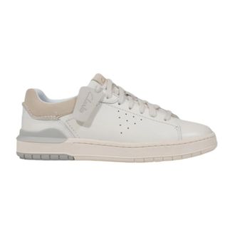 Clarks Leder-Schn&uuml;r-Sneakers - - Shoes - Herren - Wei&szlig; - 41 EU