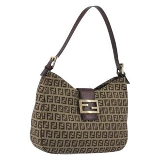 Fendi Sac &agrave; main Pre-owned Zucchino Canvas - Femme - Pre-owned - Brun - Taille: ONE Size