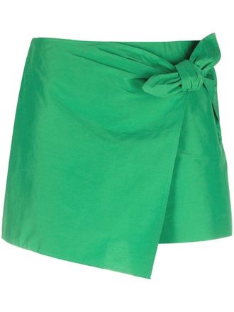 Red Valentino Halbhohe Shorts - Gr&uuml;n