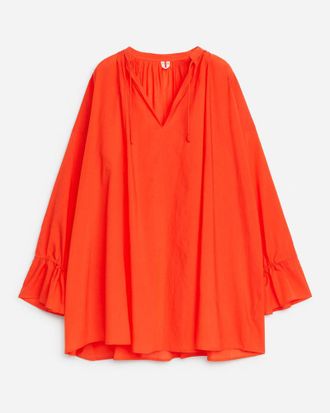 Arket Lockere Tunika Mit Kordelzug -Rot
