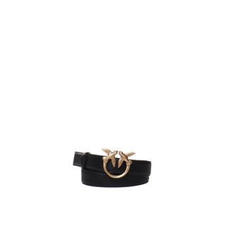 Pinko Pinko, Femme, Accessoires, Noir, Taille: XS Love Birds Leather Belt 3cm