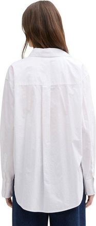 Tom Tailor Langarmbluse (1-tlg) Falten