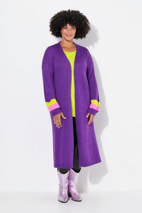 Angel Of Style Cardigan Long-Strickjacke R&uuml;cken Peace-Motiv offene Form