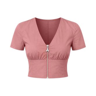 Patrizia Pepe Femme, Blouses et Chemises, Rose, Taille: 40 FR Blouses