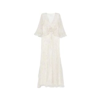 Alberta Ferretti Femme, Robes, Blanc, Taille: 40 FR Robe de soir&eacute;e