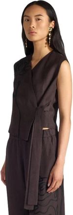 Liviana Conti Femme, Vestes, Brun, Taille: 42 FR Timothy Gilet