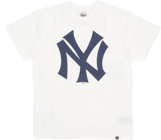 47 Brand Homme, Tops, Blanc, Taille: XL MLB Imprint Drop Shoulder Tee