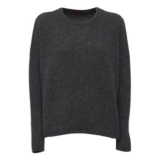 Apuntob P1890 Rundhals-Pullover - - Knitwear - Damen - Grau - M