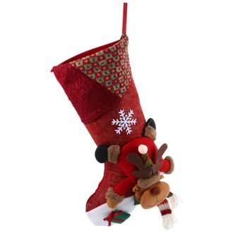 Valiclud Weihnachtssocken-anh&auml;nger aus Hochwertigem Sockenbeutel zum Bef&uuml;llen mit Geschenken und S&uuml;&szlig;igkeiten Einzigartige Weihnachtsdekoration f&uuml;r Familie und 