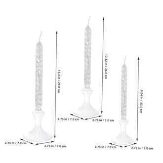 Amosfun 3 St&uuml;ck Vintage Glas &Ouml;llampen Transparent Petroleumlampen f&uuml;r Wohnzimmer Hochzeit Dekorative Fl&uuml;ssigkerzenlampe f&uuml;r Dinner Meditation