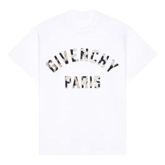 Givenchy Paris Besticktes Baumwoll-T-Shirt - - Tops - Damen - Wei&szlig; - M