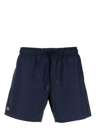 Lacoste Badeshorts mit Kordelzug - Blau