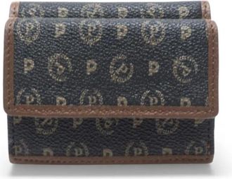 Pollini Femme, Accessoires, Noir, Taille: ONE Size Clip and Zip Wallet