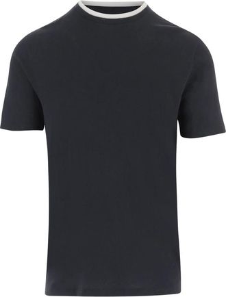 Vince Homme, Tops, Bleu, Taille: M T-shirt en coton