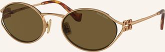 Miu Miu Sonnenbrille Mu 52ys gold