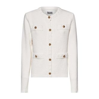 Silvian Heach Femme, Pulls, Blanc, Taille: 42 FR Farlawa Cardigan