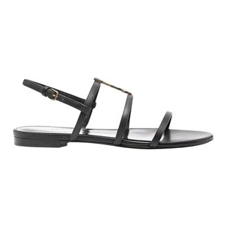 Saint Laurent New Cassandra Flat - - Shoes - Damen - Schwarzk - 39 EU