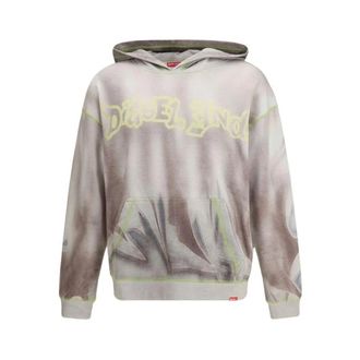Diesel Cotton Crewneck Sweatshirt - - Sweatshirts & Hoodies - Herren - Grau - S