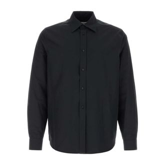 Jil Sander Polyester Shirt - - Shirts - Herren - Schwarzk - XL