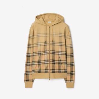 Burberry Hoodie zipp&eacute; en coton Gradient Check, Size: XXL
