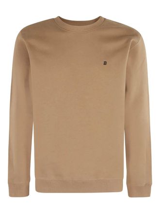 Dondup Sweatshirt mit Logo-Stickerei - Braun