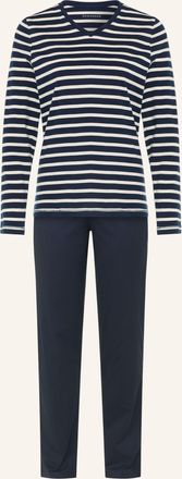 Schiesser Schlafanzug Casual Essentials blau