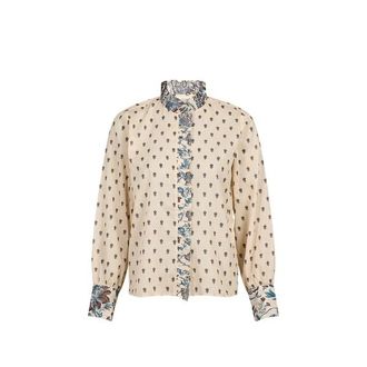 Petite Mendigote Chemise &agrave; volants imprim&eacute;e en coton