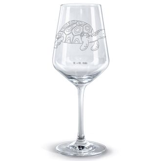Mr. & Mrs. Panda wein glas Schildkröte Marschieren - Geschenk, weinglas graviert, Inspiration, für rotwein, Get Lost, rotweingläser, glaskelch, Schildkröten, Rotweingl