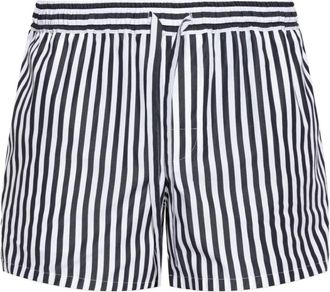 Dolce & Gabbana Homme, Shorts, Noir, Taille: M Cotton Striped Shorts