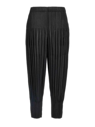 Pleats Please Issey Miyake Pantalons D&eacute;contract&eacute;s - Noir