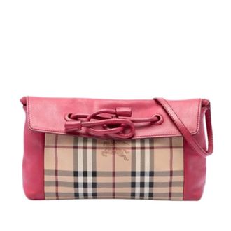 Burberry Sac bandouli&egrave;re Leah Pre-owned - Femme - Pre-owned - Rouge - Taille: ONE Size