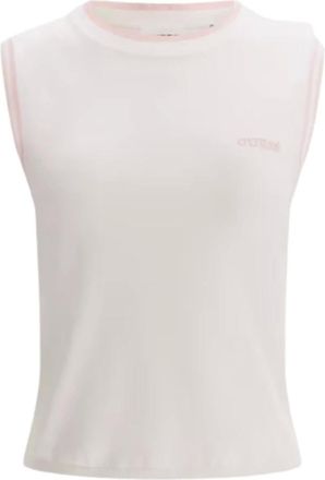 Guess Femme, Tops, Blanc, Taille: 42 FR Gabry Top