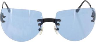 Chanel unisex, Pre-owned, Bleu, Taille: ONE Size Lunettes de soleil en m&eacute;tal Pre-owned