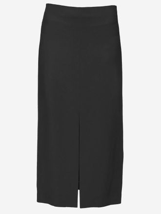 Carven Womens Midi Skirt Acetate And Viscose Black
