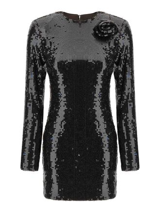 Rotate Knielanges Kleid - Braun