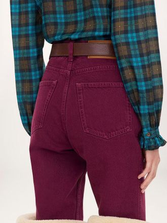 Chlo&eacute; Five-Pocket Denim Trousers - Violet