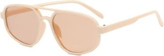 Generic Lunettes De Soleil Tendance For Hommes Et Femmes, Vacances En Plein Air, Shopping(Beige)