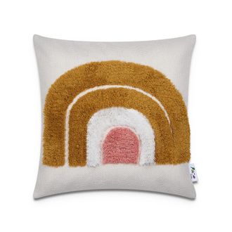 Paco Home Kissen Bezug Kissenbez&uuml;ge Mit Quastenfransen Boho Kissenbezug Kissenh&uuml;lle Boho Sofa Couchkissen Zierkissen, Farbe:Rot, Sets:Single