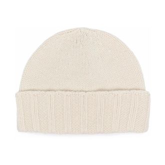 Drumohr Kaschmir Gestrickter Wei&szlig;er Hut - - Accessories - Herren - Wei&szlig; - 46 CM