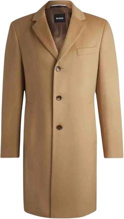 HUGO BOSS Manteau Homme Laine Beige - Homme - Manteaux - Beige - Taille: 2XL
