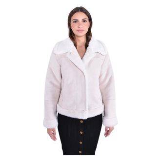 MC2 Saint Barth Femme, Vestes, Beige, Taille: 40 FR Shearling Jacket