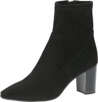 Caprice Damen Stiefeletten mit Absatz Spitz Vegan, Schwarz (Black Stretch), 37 EU
