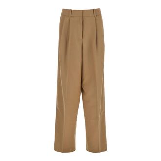 Michael Kors Beige Ma&szlig;geschneiderte Wollhose Frau - - Trousers - Damen - Beige - XS