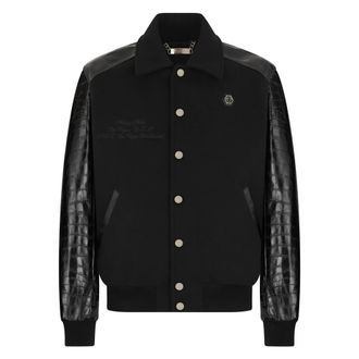 Philipp Plein Coster Jacke Cocco &Auml;rmel & Schultern - - Jackets - Herren - Schwarzk - L