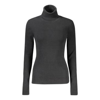Calvin Klein Femme, Pulls, Noir, Taille: 42 FR Pull &agrave; Col Roul&eacute; &agrave; Manches Longues