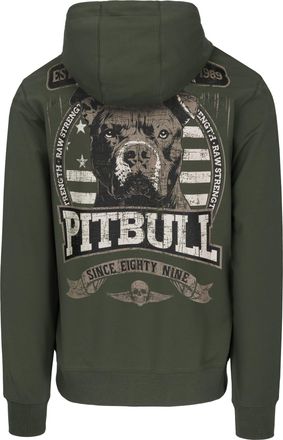 Pitbull Herren Hoodie Troublemaker Kapuzenpullover mit R&uuml;ckenprint, M&auml;nner Sweatshirt mit Kapuze, Sommer, K&auml;ngurutasche, elastisch & atmungsaktiv, Streetwear 