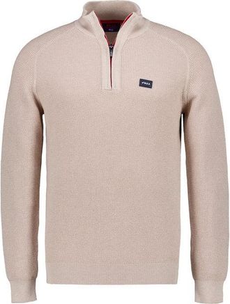 N.Z.A. Herren Pullover beige unifarben