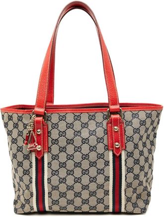 Gucci Shopper - GG Canvas Jolicoeur Tote - Gr. unisize - in Braun - f&uuml;r Damen